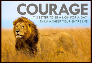 Poster It Is Better To Be A Lion For A Day Motivational sl-13102 (LARGE ...