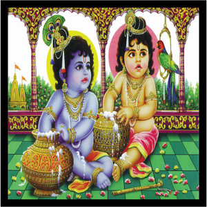 God Krishna Poster with Frame S-203 Paper Print - Art & Paintings ...