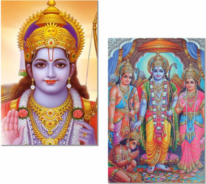 Shree Ram Posters for Wall Decoration (12 x 18 inch), Shri Ram Darbar ...