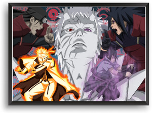ANIME POSTER FRAME NARUTO - Wall Poster For Home And Office With Frame ...