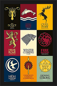 Game of Thrones GOT Poster with A4 Size Frame F-687 Paper Print ...