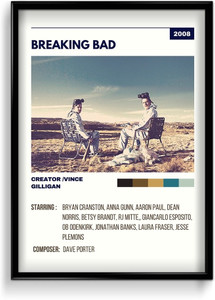Hollywood Poster Breaking Bad Netflix Series UnFramed Poster For Room ...