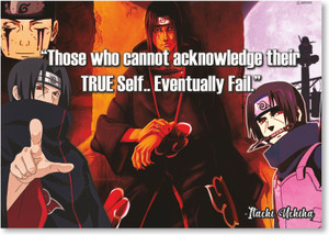 Naruto Motivational Quote Poster in 3mm Thick Sunboard with Digital ...
