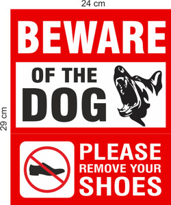 beware of dog sign board printed Paper Print - Personalities posters in ...