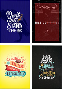 Daily Kick Start Quotes 4 Motivational Poster Set Collection For Wall ...