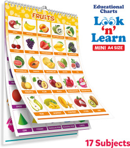 Mini A4 Size Early Learning Educational Charts, Look and Learn Mini ...