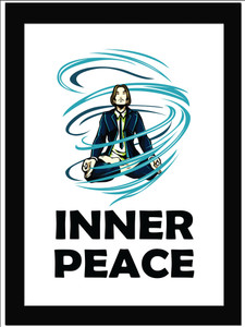 Inner Peace, Motivational Quotes Poster Frame Paper Fine Art Print ...