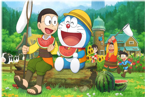 Cartoon Doraemon & Nobita Paper Poster For Kids Room Paper Poster ...