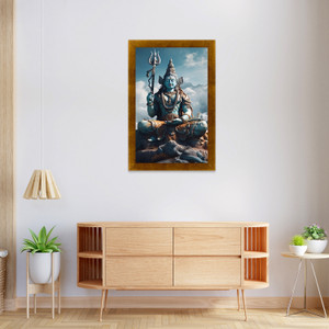 Lord mahadev God Shiv poster design | Top Acrylic Glass 13 X 19 Inch ...