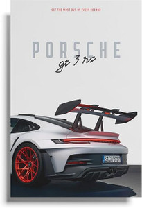Porsche 911 GT3 RS Sports Car Poster for Walls | GT3 Racing Cars | A3 ...