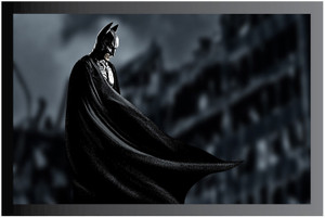 Batman Poster with Frame Gloss Lamination M8 Paper Print - Movies ...