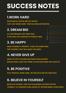 LIFE QUOTES |SUCCESS NOTE | MOTIVATIONAL WALLPOSTER Photographic Paper ...