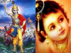 Pack Of 2 Lord Krishna With UV Coated For Your Room | Office | Hall ...