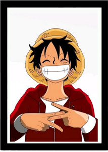 Monkey D luffy Framed Poster For Room & Office ,Anime Framed Poster ...