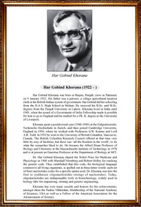 Poster Famous Scientist Har Gobind Khorana sl-12895 (LARGE Poster ...