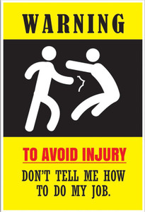 Poster To Avoid Injury Funny sl12440 (Large Poster, 36x24 Inches ...