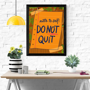 Motivational Quotes Frame Wall Posters|Do Not Quit Wall Frames ...