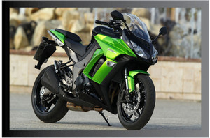 Super Bikes Frame Poster For Room Synthetic Wood Gloss Lamination F17 ...