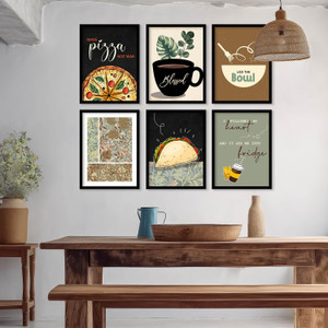Restaurant Quotes Wall Posters With Frame for Hotel Cafeteria - Food ...
