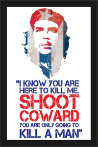 Che Guevara Motivational Poster with A4 Size Frame F-218 Paper Print ...