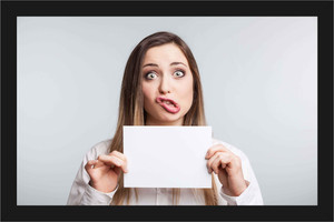 Funny Jokes Comedy Poster with A4 Size Frame F-350 Paper Print - Nature ...