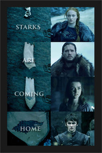 Game of Thrones GOT Poster with A4 Size Frame F-541 Paper Print ...