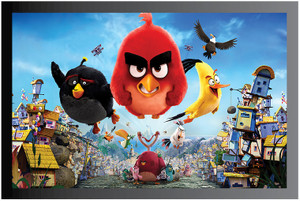 Angry Birds Poster with Frame Gloss Lamination M11 Paper Print - Movies ...