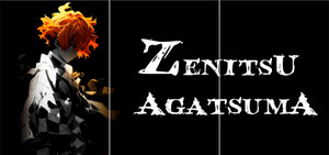 Zenitsu Agatsuma Split Design printed poster set of 3 Photographic ...