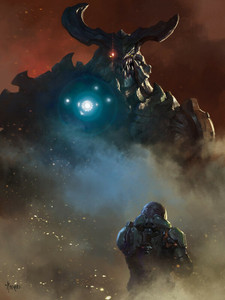 Doom Eternal Doom Marine Video Game Hd Matte Finish Poster Paper Print ...