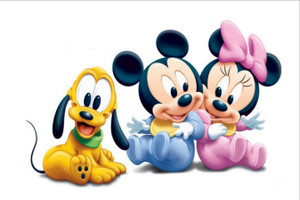 MICKY MOUSE FAMILY CARTOON Paper Poster (Poster 12X18 Inch In Rolled ...