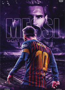 Lionel Messi New Poster - Large A3 size - with adhesives Paper Print ...