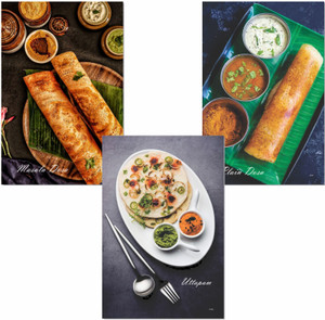 Plain Dosa Posters, Uttapam Posters & Masala Dosa Posters (12 x 18 inch ...