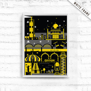 Madras Monuments Poster White Frame Photographic Paper - Pop Art ...