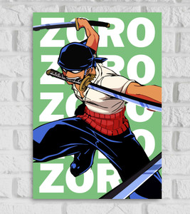 Roronoa Zoro One Piece Anime Series Poster for Room & Office Paper ...