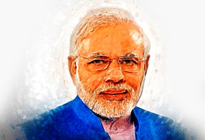 Poster Narendra Modi Photo Digital Art sl-14774 (LARGE Poster, 36x24 ...