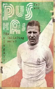 Ferenc Puskas Footballer Wall Poster For Room Paper Print (12 inch X 18 ...