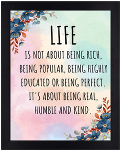 Motivational Brainy Wall Framed Poster Paper Print - Quotes ...