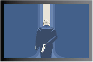 Hitman Game Frame Poster For Room Synthetic Wood Gloss Lamination F3 ...