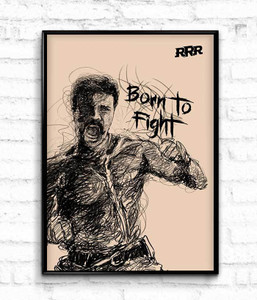 Rrr Born To Fight Poster Photographic Paper - Movies posters in India ...