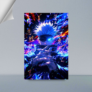 VIRGIN ARTS | SATORU GOJO RED BLUE PURPLE DIGITAL ART | JUJUTSU KAISEN ...