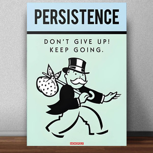 Motivation Quote Persistence Poster for Room & Office (13 Inch X 19 ...