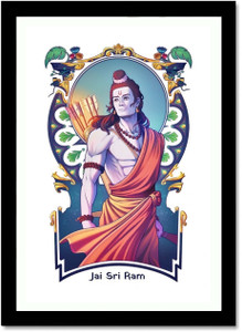 Shri Ram Wall Poster With frame For Home And office Decor,Lord Rama ...