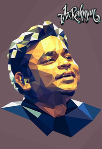 Poster A R Rahman Photo Art (Large Poster, 300GSM Matt, 36x24 Inches ...