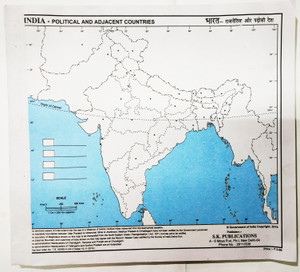 Blank indian map Paper Print - Maps posters in India - Buy art, film ...