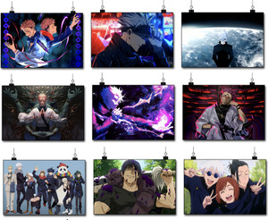 Combo 9 PCS JJK Premium Poster | Jujutsu Kaisen Poster | jujutsu-kaisen ...