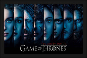 Game of Thrones GOT Poster with A4 Size Frame F-715 Paper Print ...