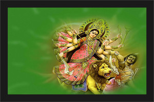 Devi Mata Religious Poster with A4 Size Frame F-331 Paper Print ...
