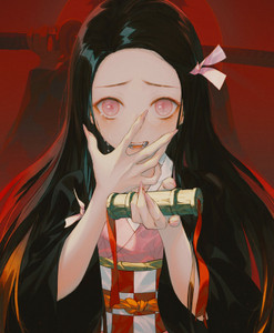 Kimetsu No Yaiba Ufotable Kamado Nezuko Wanke Long Hair Matte Finish ...