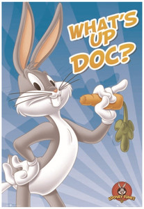 Bugs Bunny Classic Whats Up Doc Cartoon Wall Poster A4 Size ...