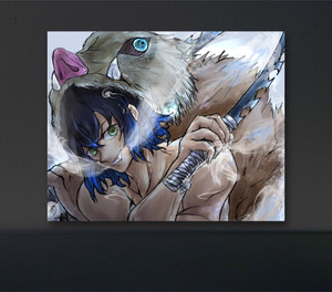 DEMON SLAYER I INOSUKE HASHIBIRA - BEAST BREATHING I 300 GSM POSTER I ...